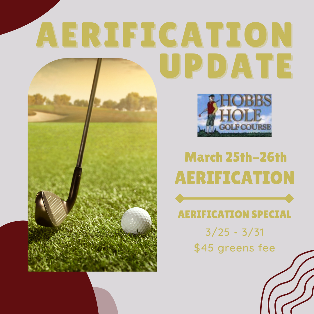 2024 Schedule of Events - Hobbs Hole Golf Course